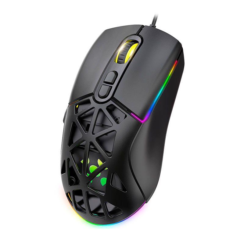 Mouse Gamer Fortrek Striker, RGB, 12800PI, 7 Botoes, Preto, 85978 | Pichau
