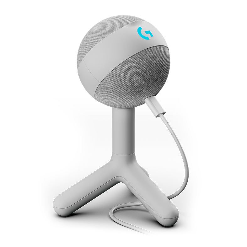 Microfone Condensador Logitech Yeti Orb, USB, Branco, 988-000557 | Pichau