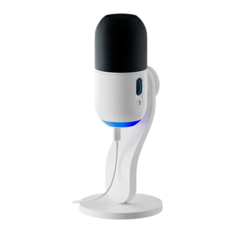 Microfone Dinamico Logitech Yeti GX, RGB, USB, Branco, 988-000575 | Pichau