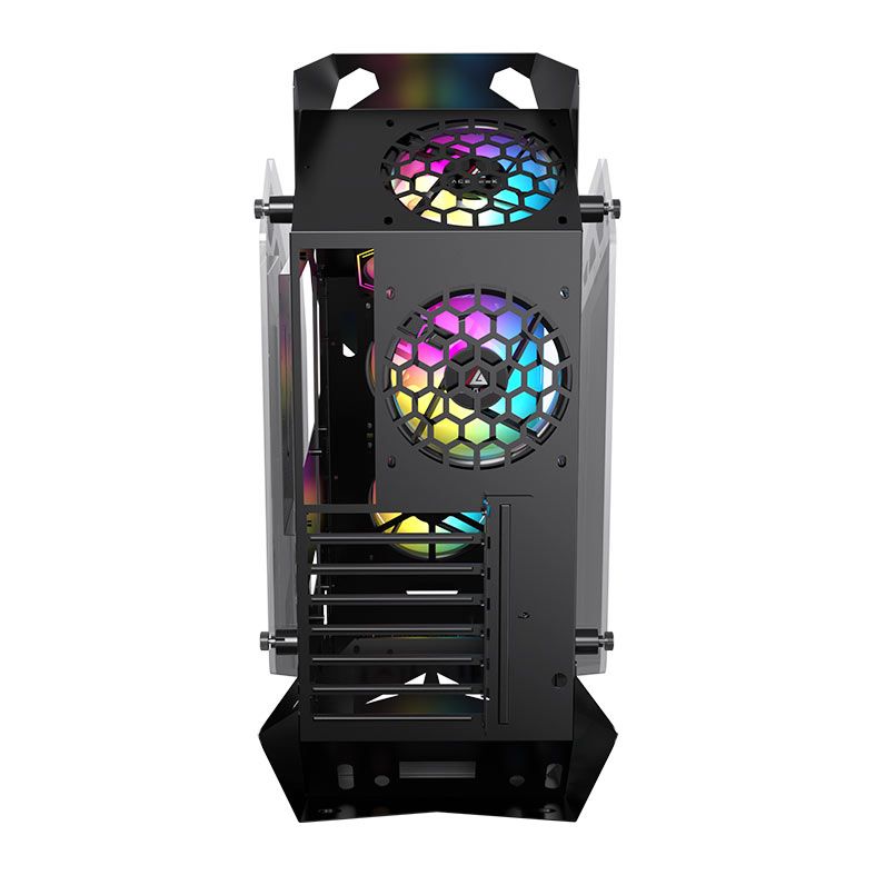 Gabinete Gamer Acegeek Vortex, Mid-Tower, Lateral de Vidro, Preto, AG ...
