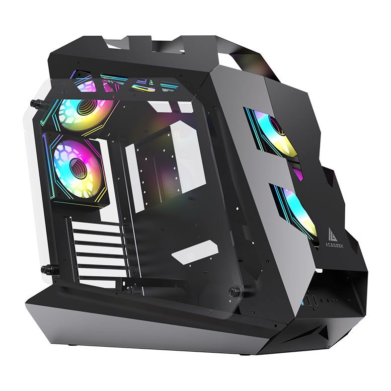 Gabinete Gamer Acegeek Vortex, Mid-Tower, Lateral de Vidro, Preto, AG ...