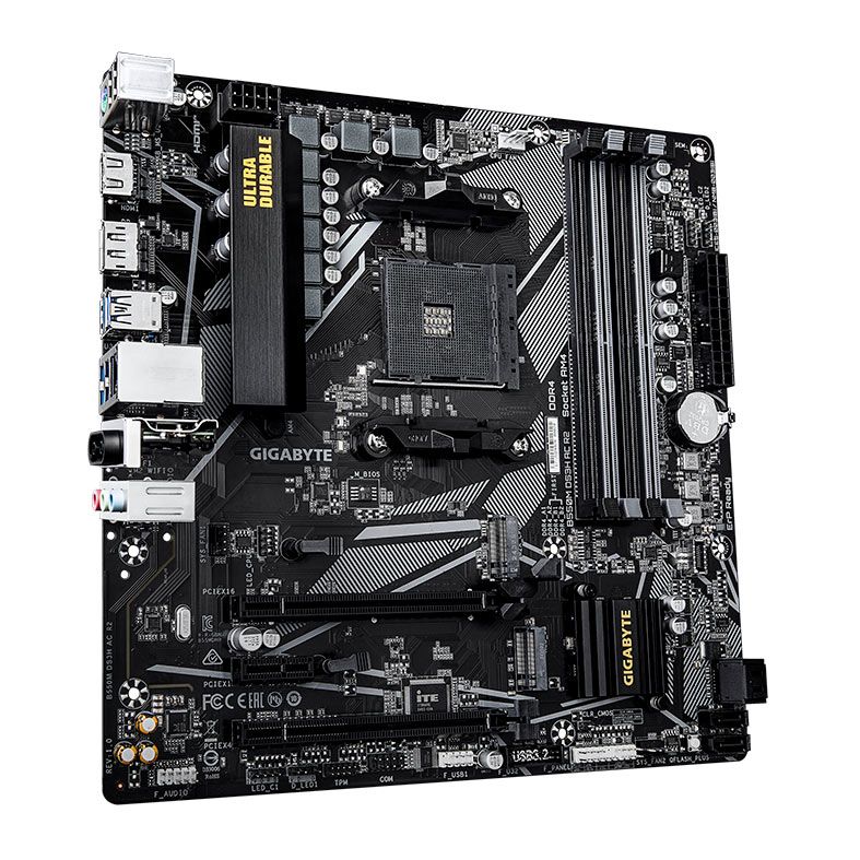 Placa Mae Gigabyte B550M DS3H AC R2, Wifi, DDR4, Socket AM4, M-ATX ...