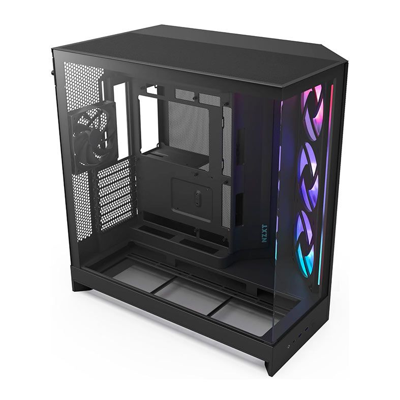 Gabinete Gamer NZXT H9 Flow, RGB, Mid-Tower, Lateral de Vidro, Com 4 ...