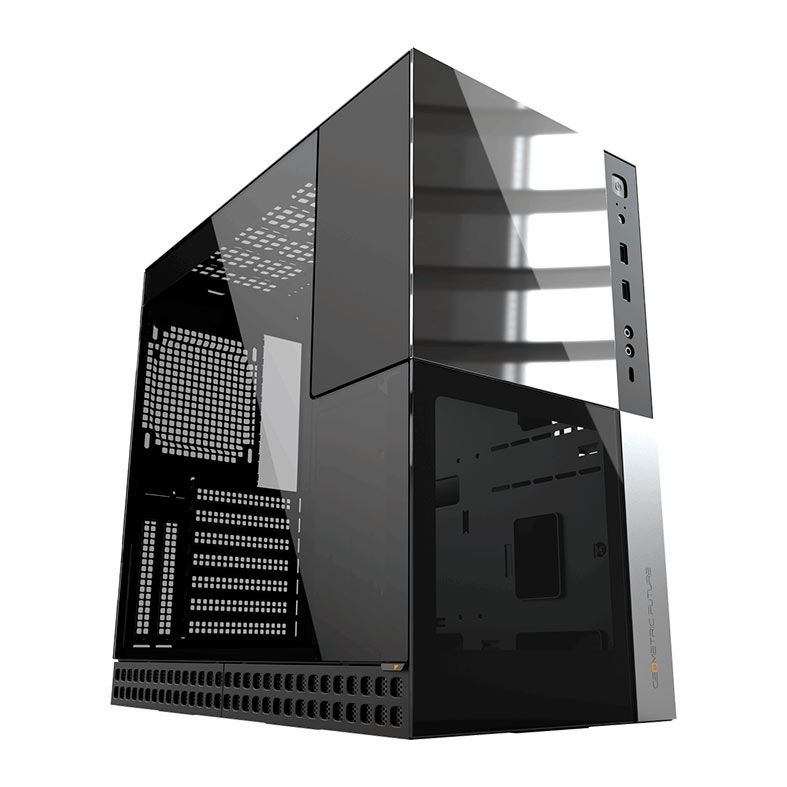 Gabinete Gamer Geometric Future Model 4 Caliburn, Mid-Tower, Lateral de ...