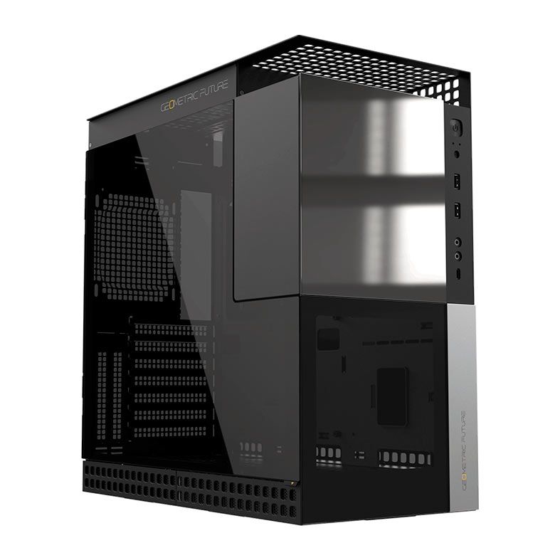 Gabinete Gamer Geometric Future Model 4 Caliburn, Mid-Tower, Lateral de ...
