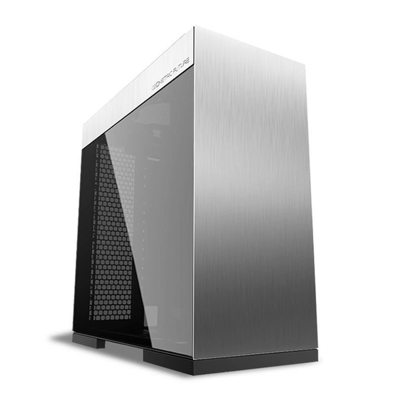 Gabinete Gamer Geometric Future Model 8 Dharma, Mid-Tower, Lateral de Vidro, Preto e Prata, GEO ...
