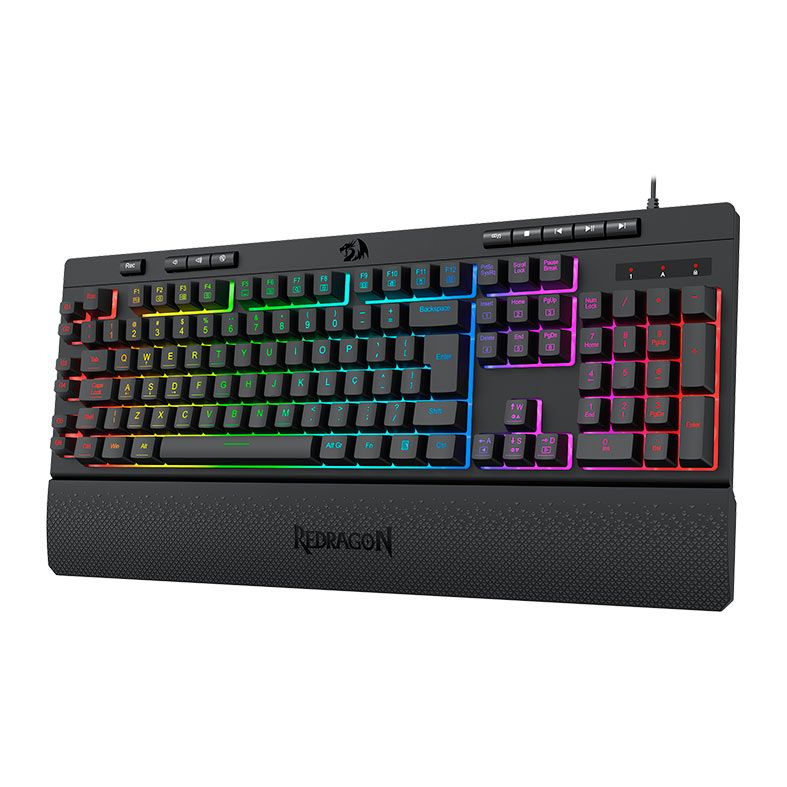 Teclado Gamer Redragon Shiva V2, RGB, ABNT2, Preto, K512RGB-V2 | Pichau