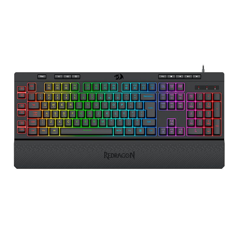 Teclado Gamer Redragon Shiva V2, RGB, ABNT2, Preto, K512RGB-V2 | Pichau