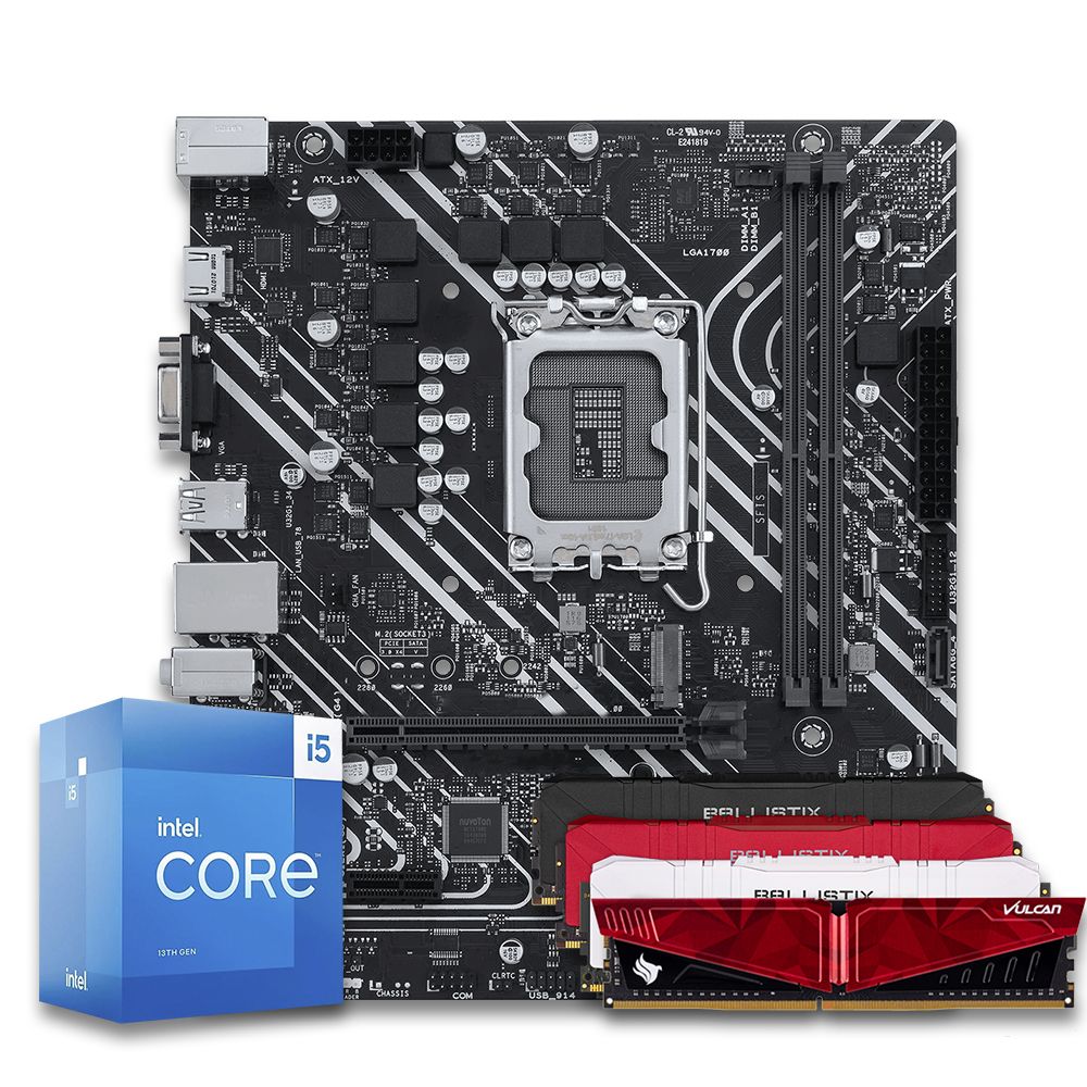 Pichau Kit Upgrade, Intel i5-13400, H610M DDR4, 8GB DDR4 | Pichau