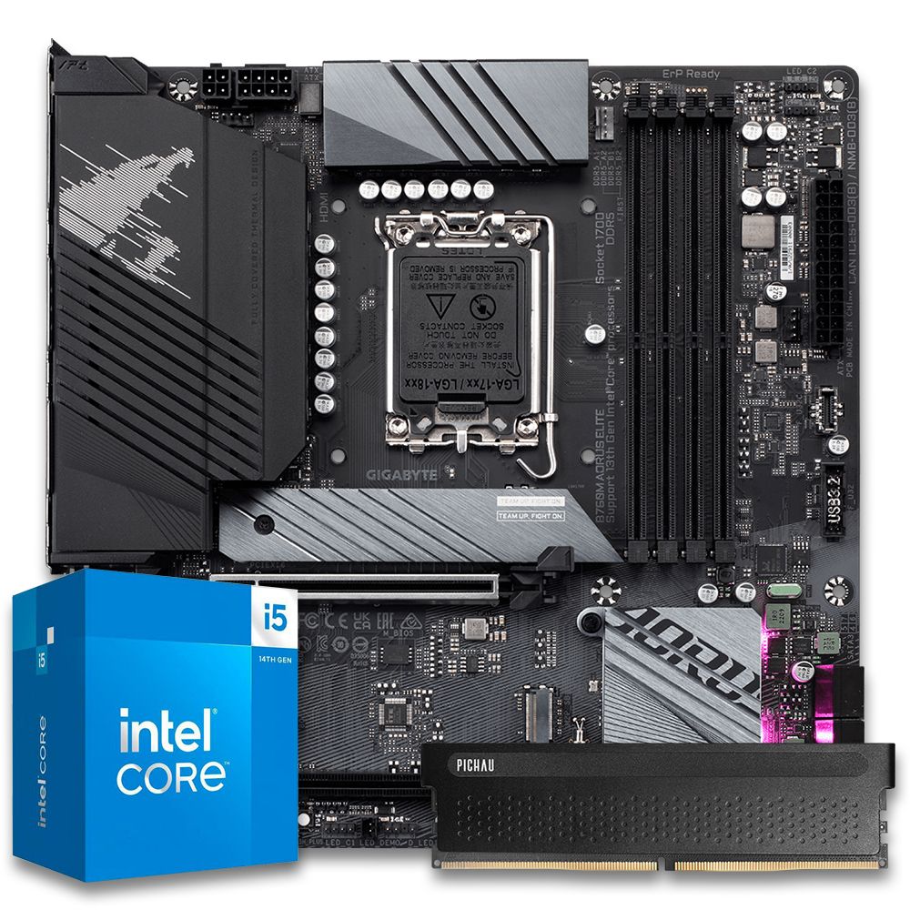 Pichau Kit upgrade, Intel i5-14600KF, B760M DDR5, 16GB | Pichau