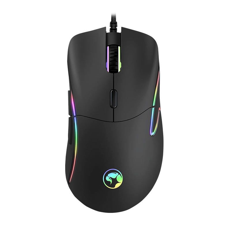 Mouse Gamer Marvo M528, RGB, 12800DPI, 6 Botoes, Preto, M528 | Pichau