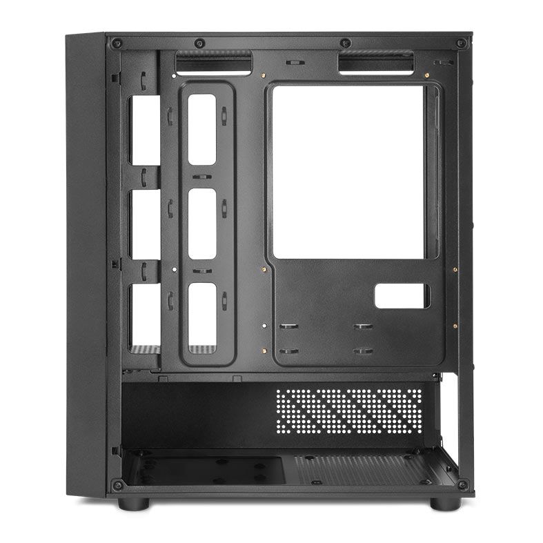 Gabinete Gamer Mancer Grimore, Mini-Tower, Lateral de Vidro, 2 Fans Rainbow, Preto, MCR-GRM-BK ...