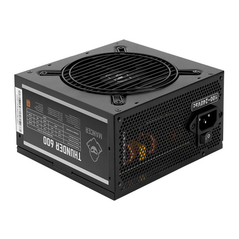 Fonte Mancer Thunder 600W 80 Plus Bronze, MCR-THR600-BL01 | Pichau