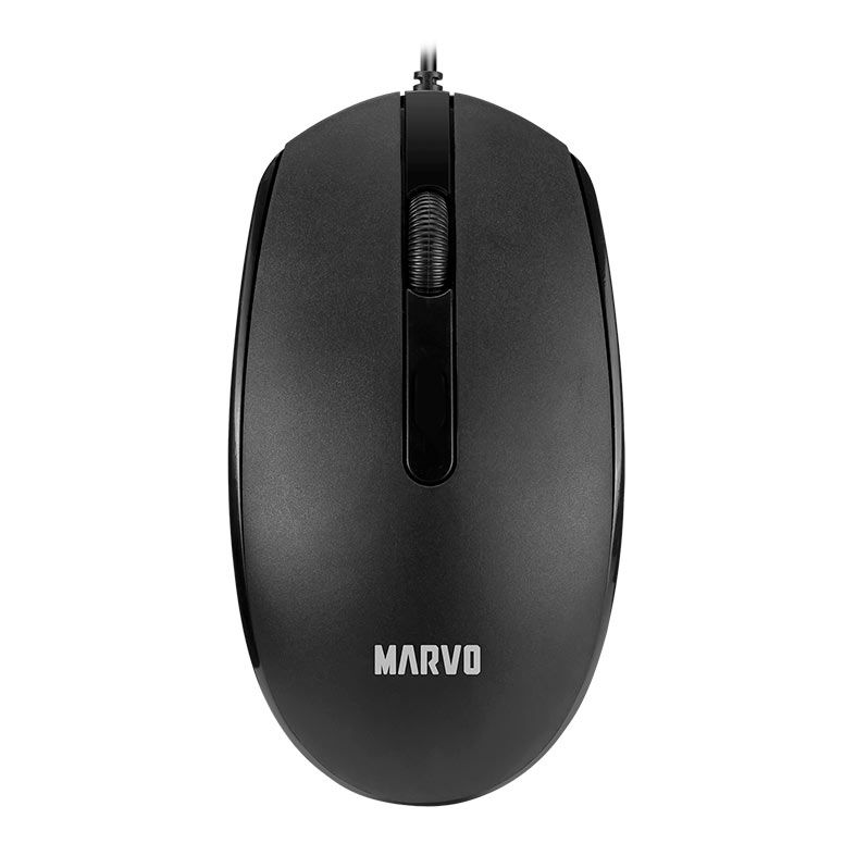 Mouse Marvo MS003, 1000DPI, 3 Botoes, Preto, MS003-BK | Pichau