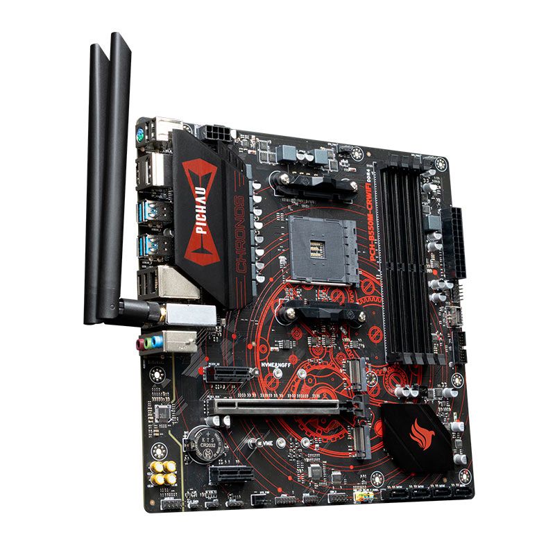 Placa Mae Pichau Chronos B550M-CR WiFi, DDR4, Socket AMD AM4, M-ATX ...