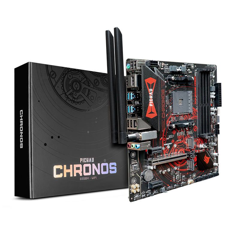 Placa Mae Pichau Chronos B550M-CR WiFi, DDR4, Socket AMD AM4, M-ATX ...