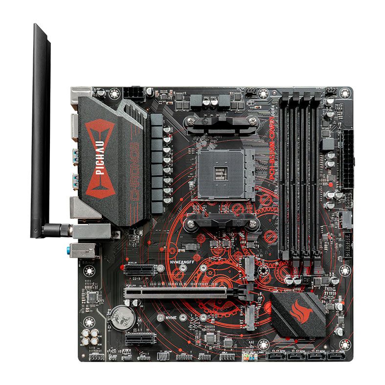 Placa Mae Pichau Chronos B550M-CR WiFi, DDR4, Socket AMD AM4, M-ATX ...