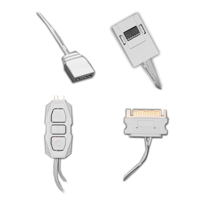 Kit Ventoinhas Pichau Zephyrus, 3x120mm, Branco, PCH-ZEPH-WH01 | Pichau