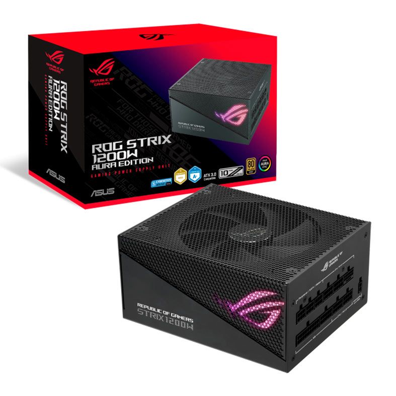 Fonte Asus ROG STRIX Aura Edition, 1200W, RGB, Full Modular, 80 Plus ...