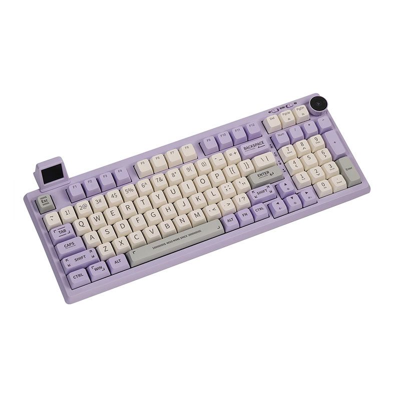 Teclado Mecanico Epomaker RT100, ARGB, Switch Wisteria Tactile, Purple ...
