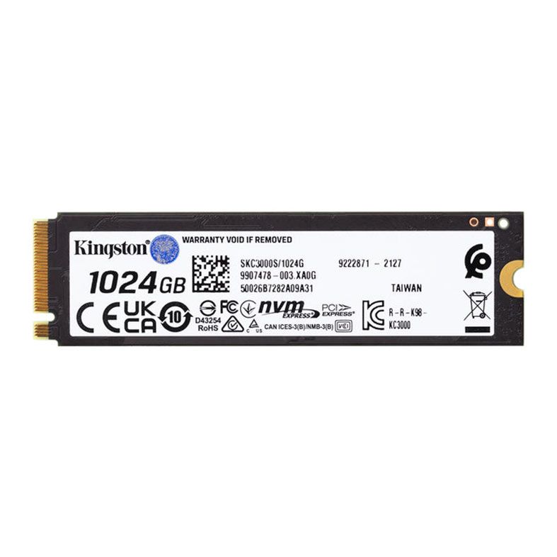 SSD Kingston KC3000 1TB M 2 2280 PCIe NVMe Leitura 7000 MB s SSD Kingston KC3000 1TB M 2 2280 PCIe NVMe Leitura 7000 MB s