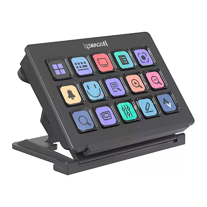 Stream Deck Redragon Streamcraft SS550, USB, Preto, SS-550 | Pichau