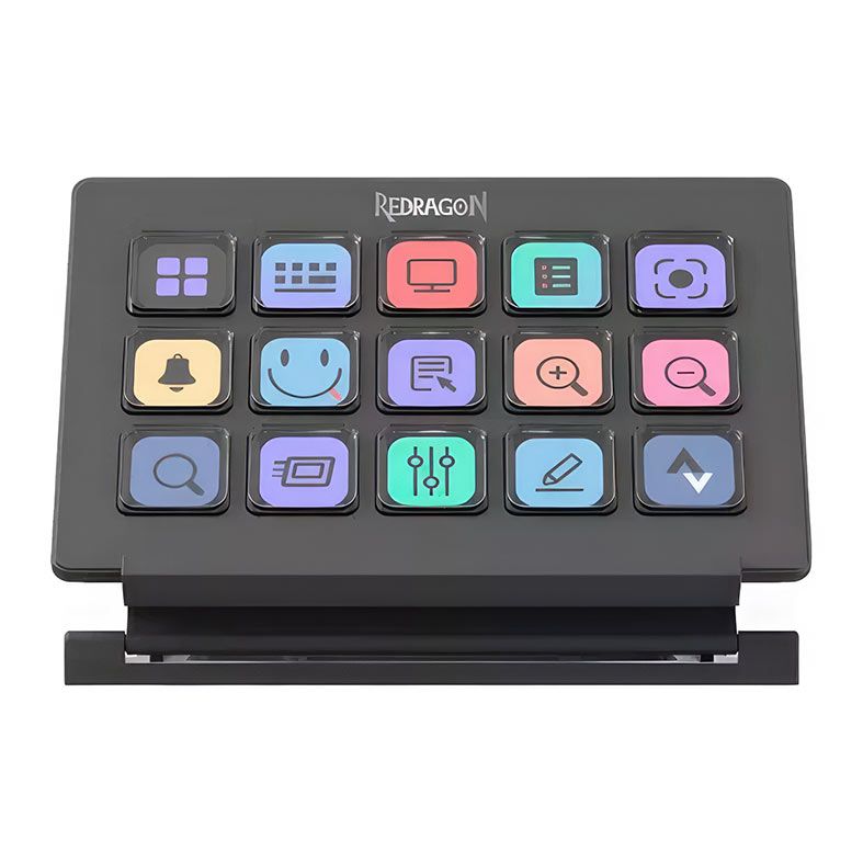Stream Deck Redragon Streamcraft SS550, USB, Preto, SS-550 | Pichau