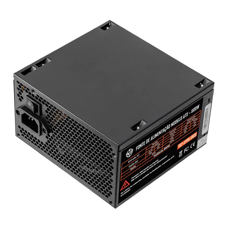 Fonte TGT Enfield, 600W, ATX Bivolt, Preto, TGT-EFD6-BK01 | Pichau