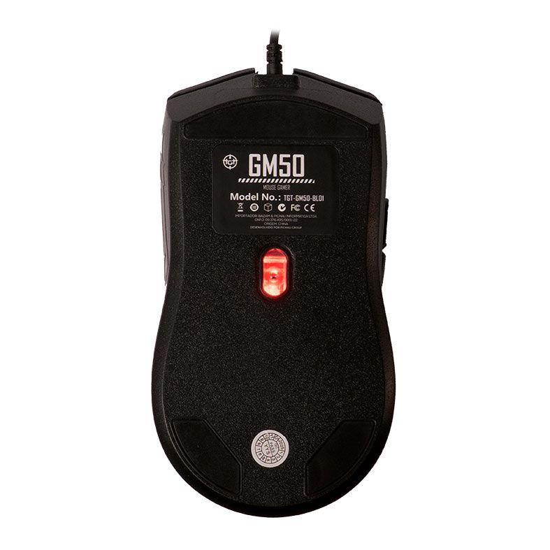 Mouse Gamer TGT GM50, Rainbow, 3600DPI, 6 Botoes, Preto, TGT-GM50-BL01 ...
