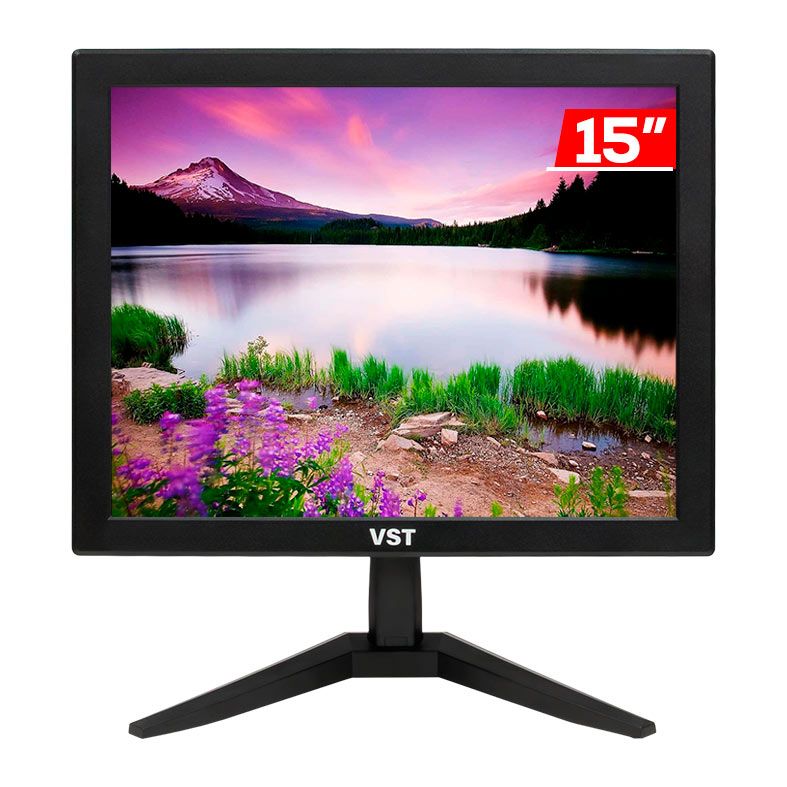 Monitor Office VST 15, 15 Pol, HD, 5ms, 60Hz, HDMI/VGA, VST-VST15-BL01 ...