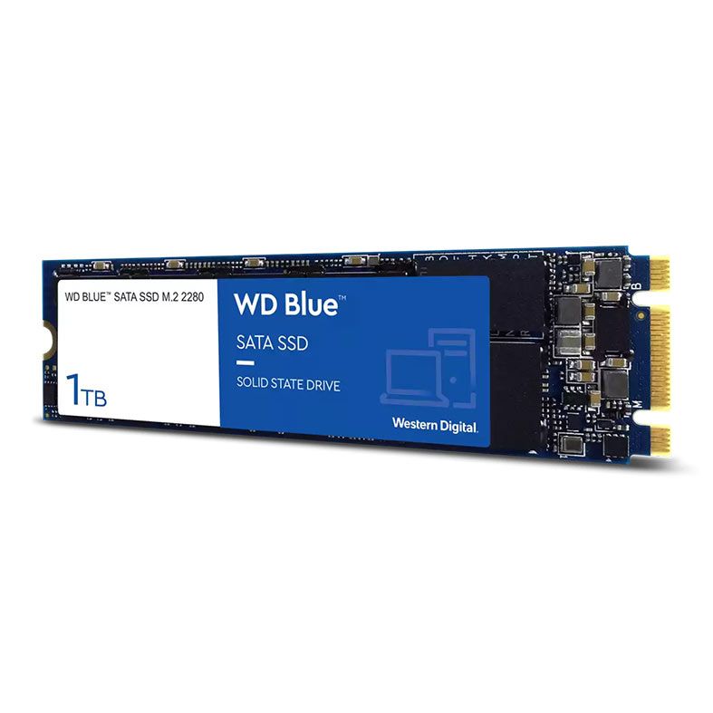 SSD WD Blue 1TB M 2 2280 Sata III 6GB s Leitura 560 MB s Gravacao