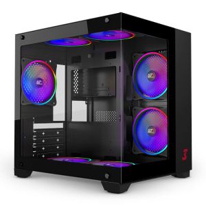 Gabinete Gamer DT3 Hyper View, Lateral e Frontal de Vidro, Preto, 13950 ...