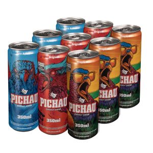 Combo Energético Pichau, 3 Sabores, Original + Tropical + Zero, 350ml ...