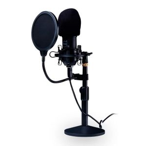 Microfone Dazz Broadcaster Pro, USB, Preto, 6014568 | Pichau