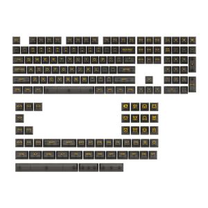 Conjunto de Teclas Akko ASA Profile, Clear Keycaps, Black, AKKO-KEYCAP ...