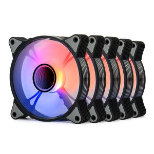 Kit Ventoinhas Aigo Darkflash AR12 Pro, ARGB, 5x120mm, Preto, AR12-PRO ...