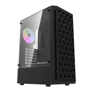 Gabinete Gamer Aigo DarkFlash DK300, Mid-Tower, Lateral de Vidro, Com 4 ...