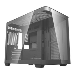 Gabinete Gamer Aigo DarkFlash DPW90M, Mini-Tower, Lateral de Vidro, Preto, DPW90M-BK | Pichau