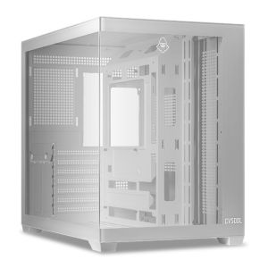 Gabinete Gamer Mancer CV500L, Mid Tower, Lateral De Vidro, Branco, MCR ...