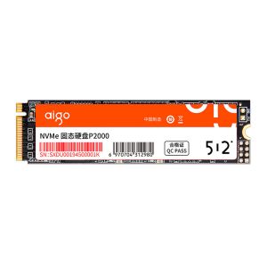 SSD Aigo P2000, 512GB, M.2 2280, PCIe NVMe, Leitura 2000 MB/s, Gravacao 1600 MB/s, P2000-512G ...