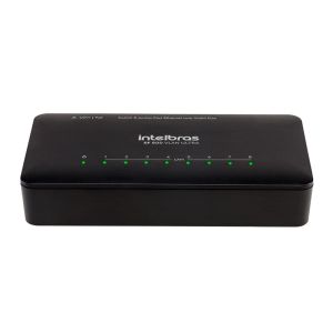Switch Intelbras SF 800 Fast Ethernet, 8 Portas, 10/100 Mbps, Preto, SF ...
